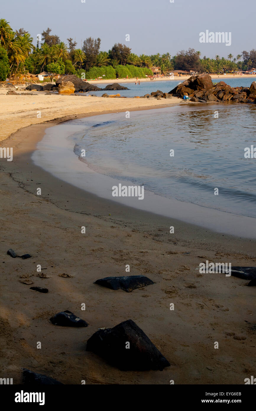 Patnum beach scene, Goa, India Stock Photo - Alamy