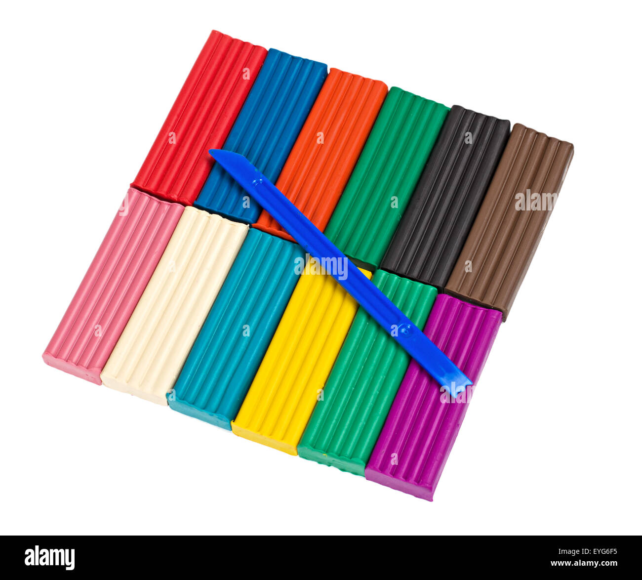 the plasticine set isolated on white background Stock Photo - Alamy