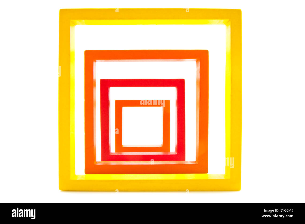 Modern colored squares isolated on a white background Stock Photo - Alamy