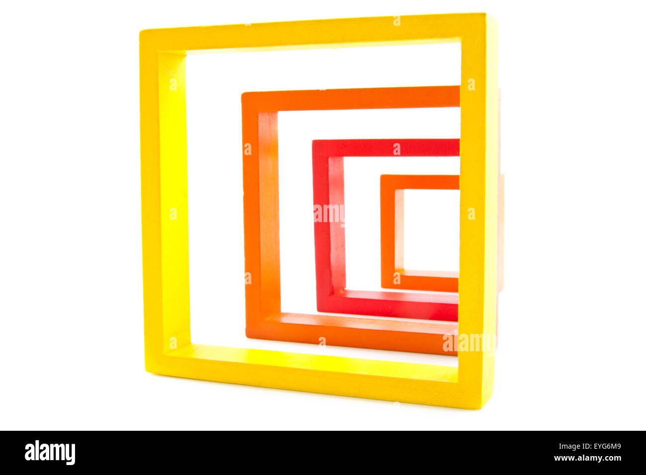 Modern colored squares isolated on a white background Stock Photo - Alamy