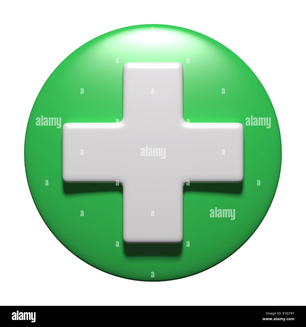 3d rendering of a cross pharmacy symbol Stock Photo - Alamy