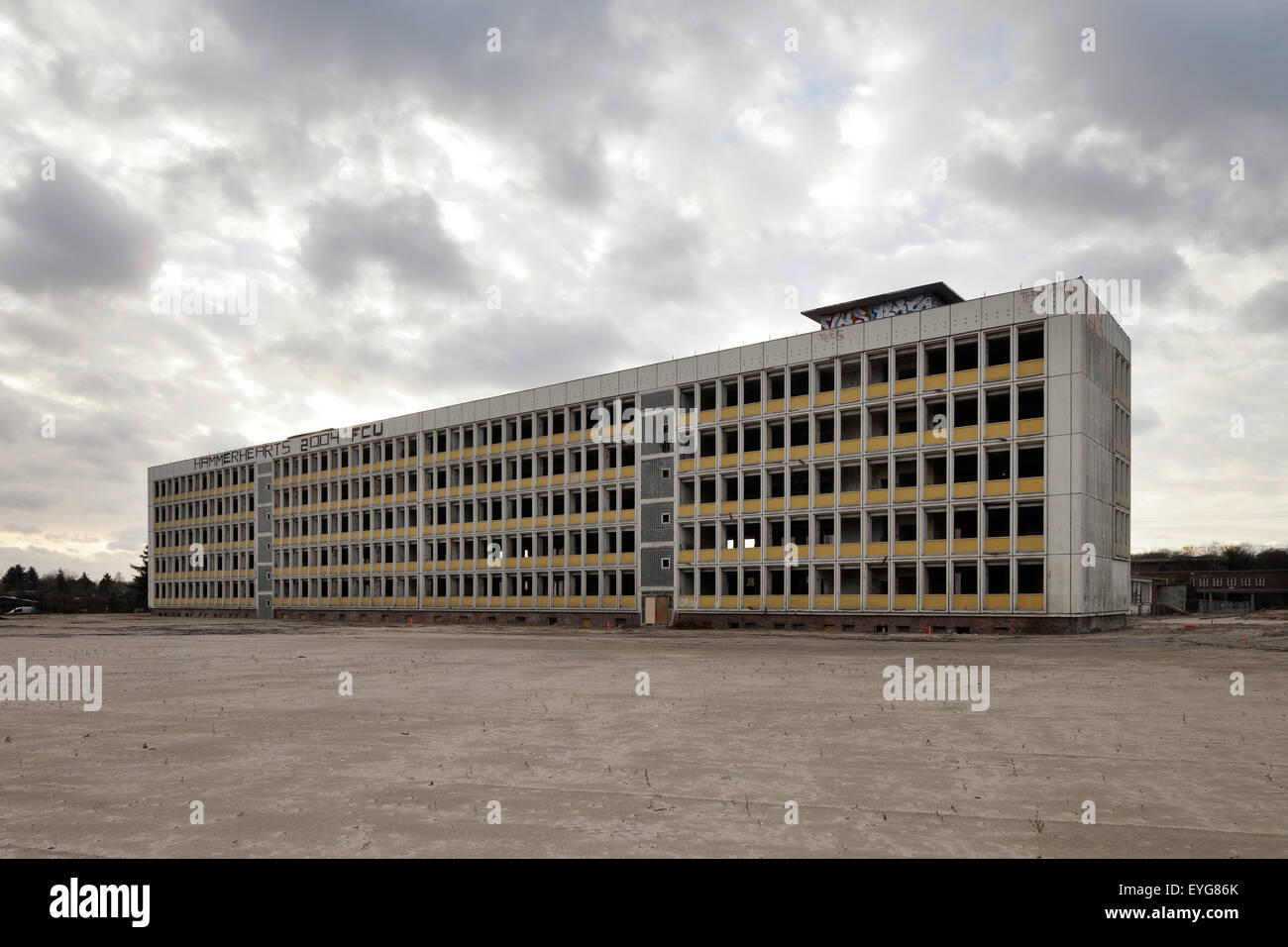 Berlin, Germany, cored plate of the former Berliner Rundfunk Berlin ...
