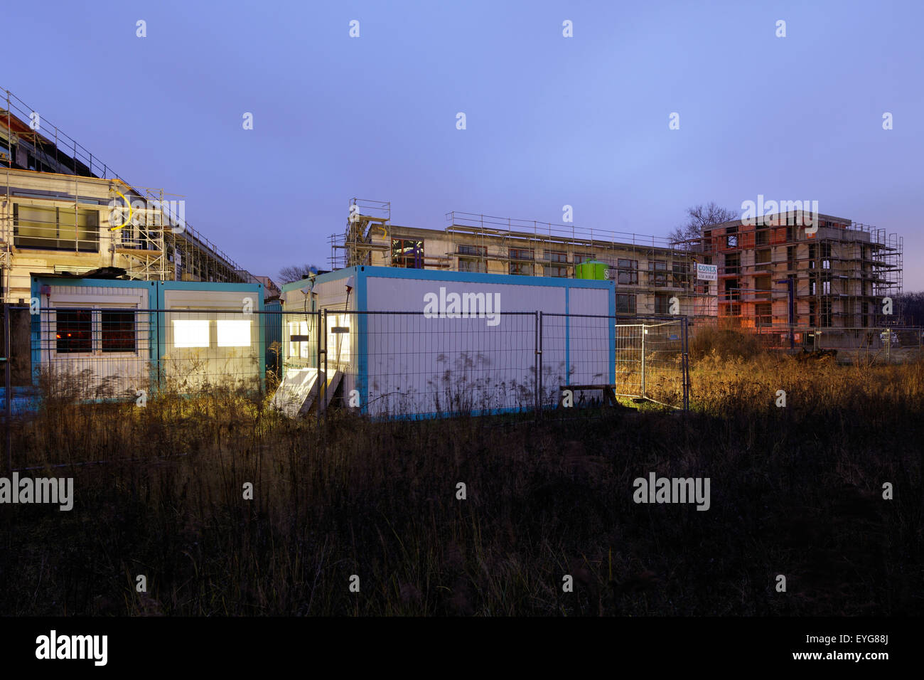 Berlin, Germany, building container and construction for new ...