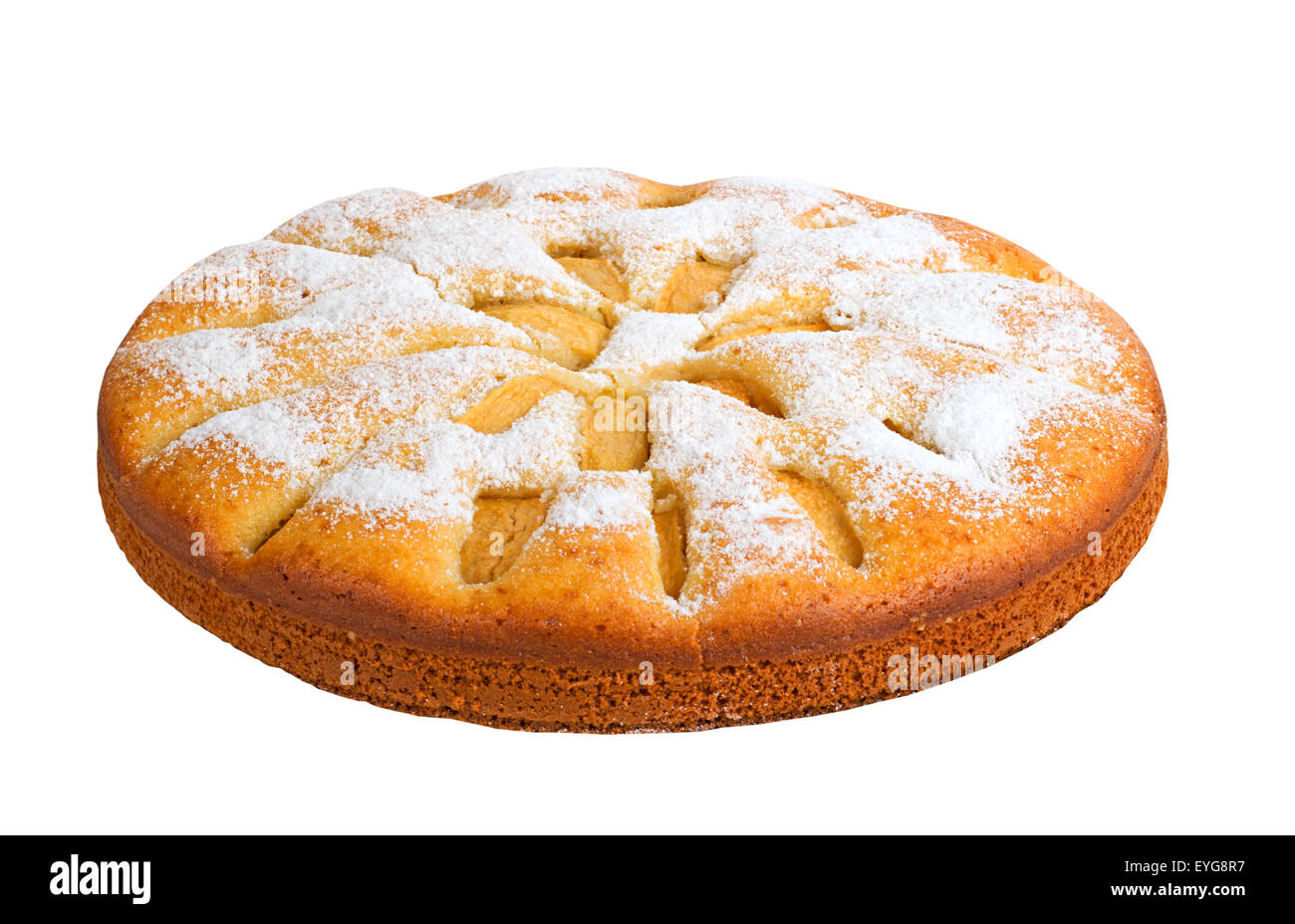 the Apple pie isolated on white background Stock Photo - Alamy