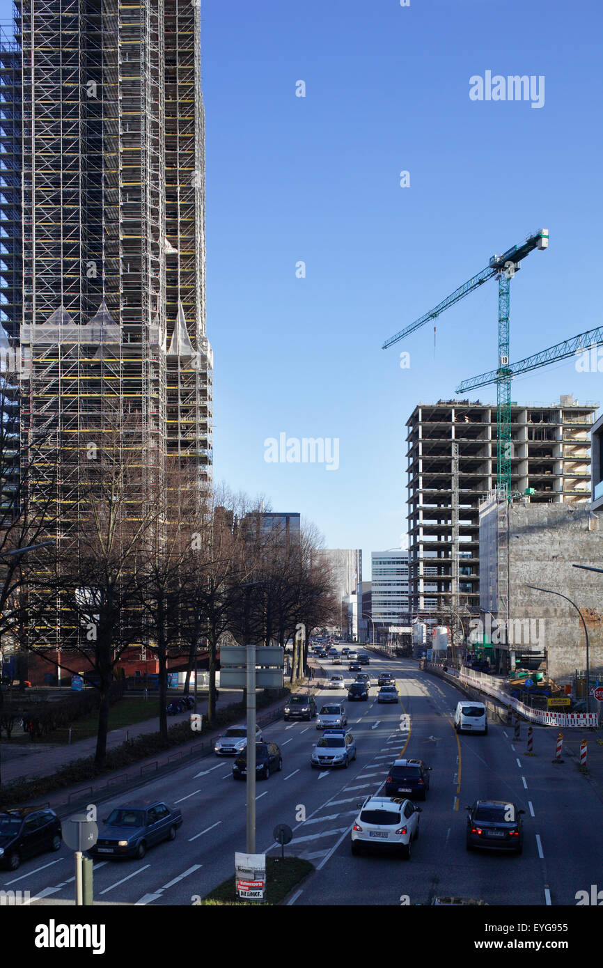 Hamburg, Germany, partial demolition of the former building HSDG Stock ...