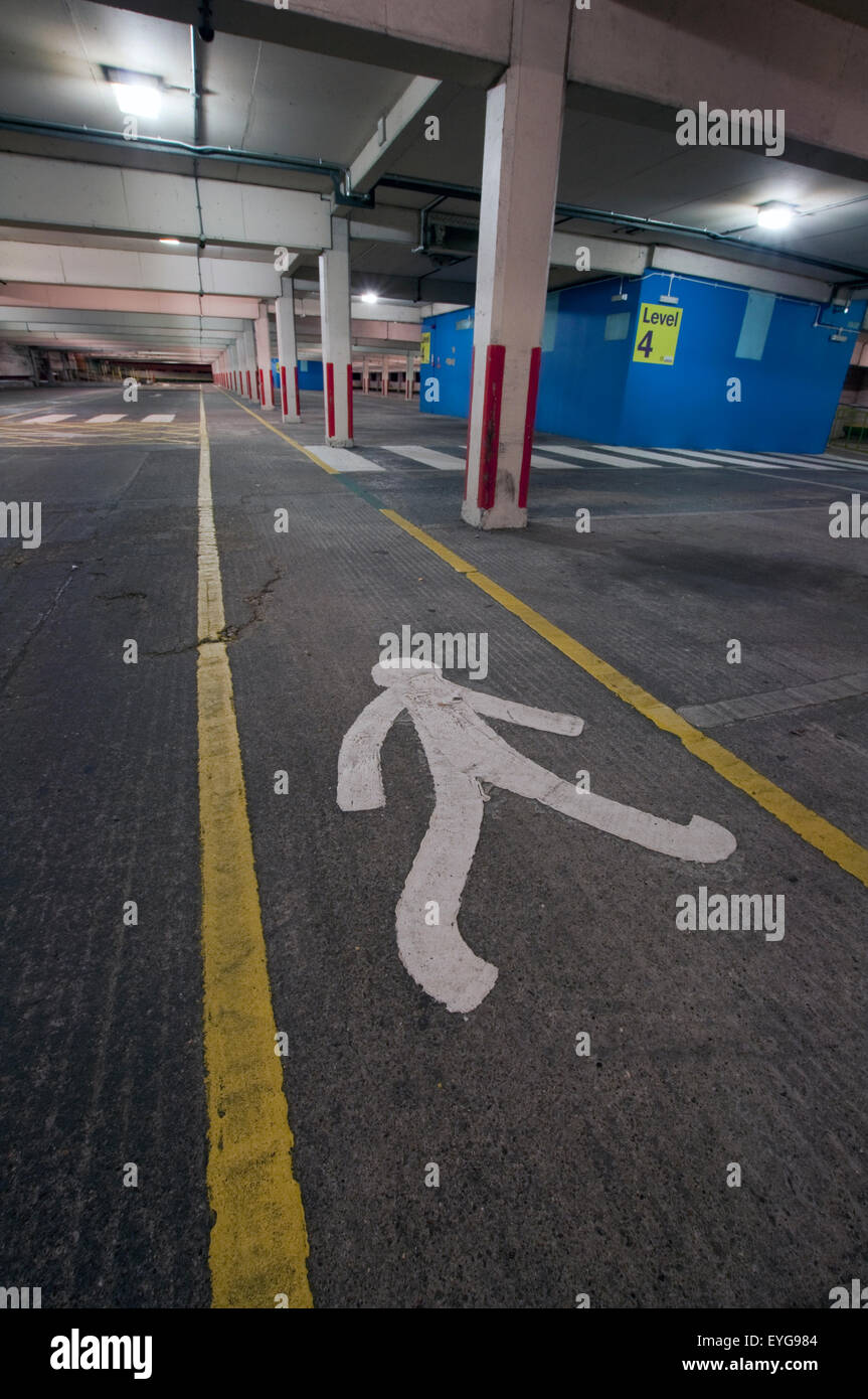 Pedestrian walkway inside Broadmarsh Shopping Centre Car Park in ...