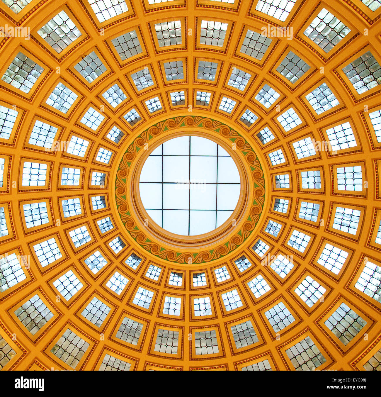 Inside the Council House dome, Nottingham City Nottinghamshire England ...