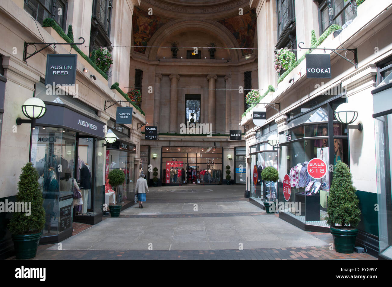 Exchange Arcade in Nottingham City, Nottinghamshire England UK Stock ...