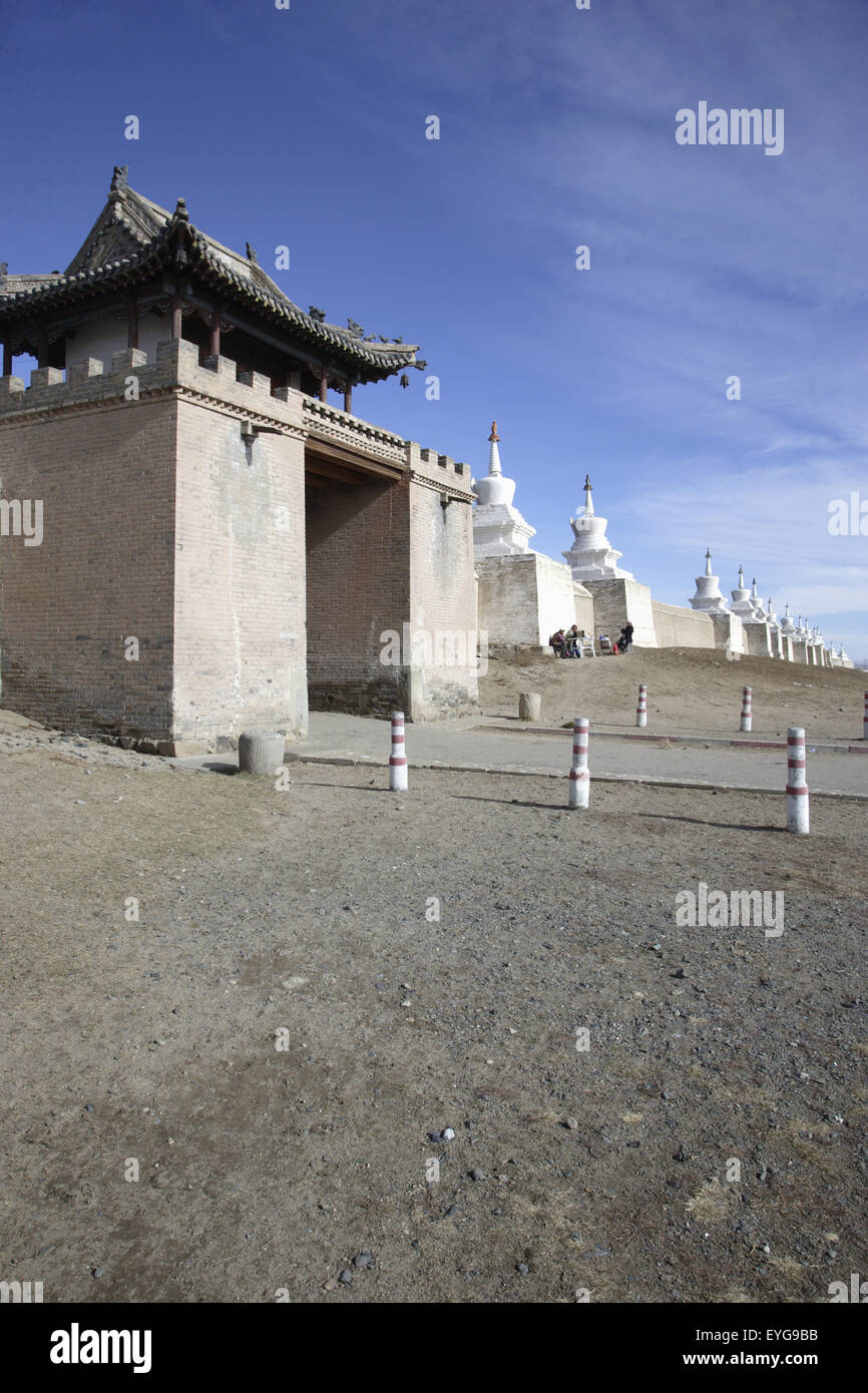 Mongolia, Walls Of Erdene Zuu Monastery; Kharkhorin Stock Photo - Alamy