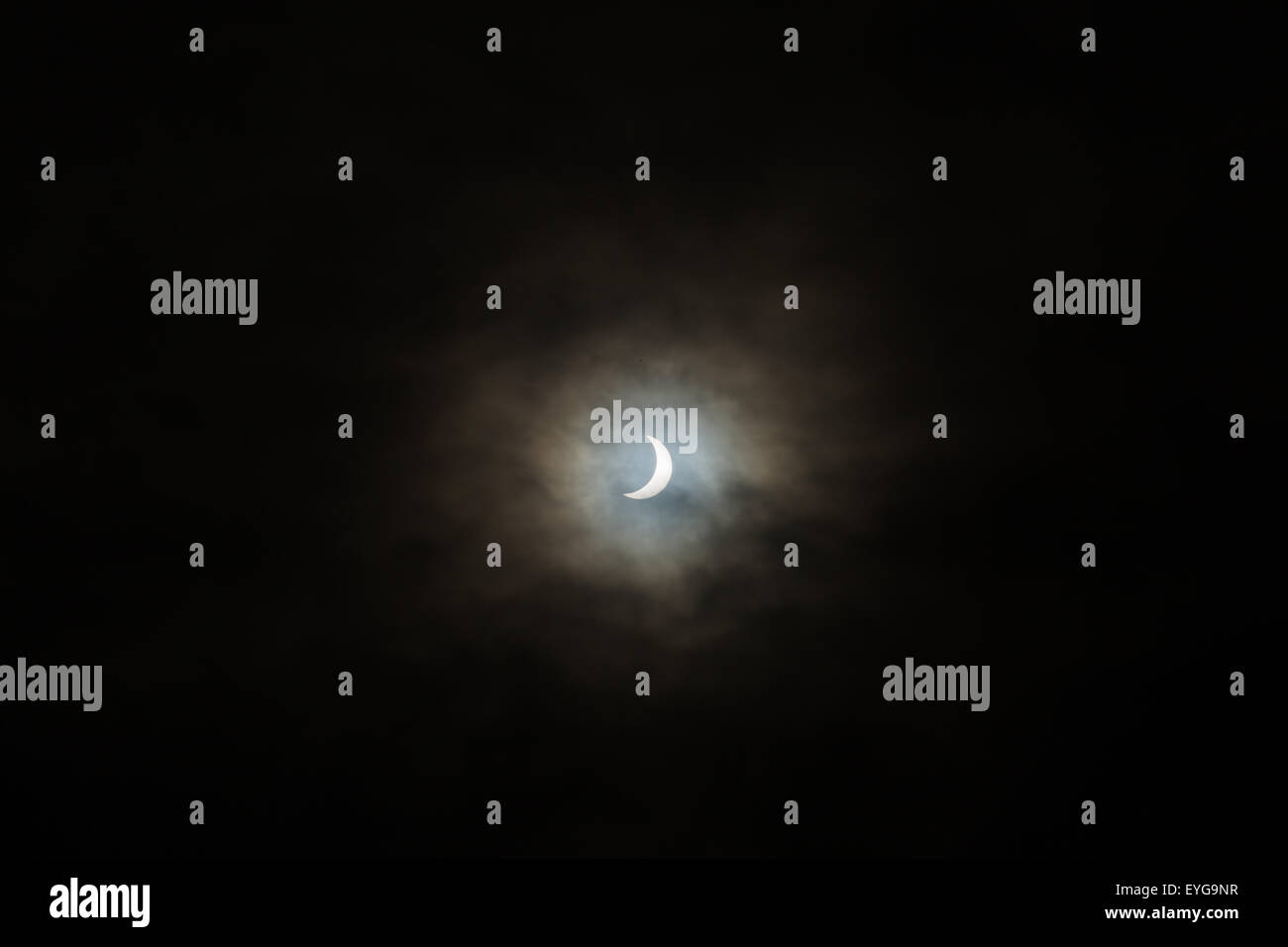 Partial Lunar Eclipse Stock Photo - Alamy