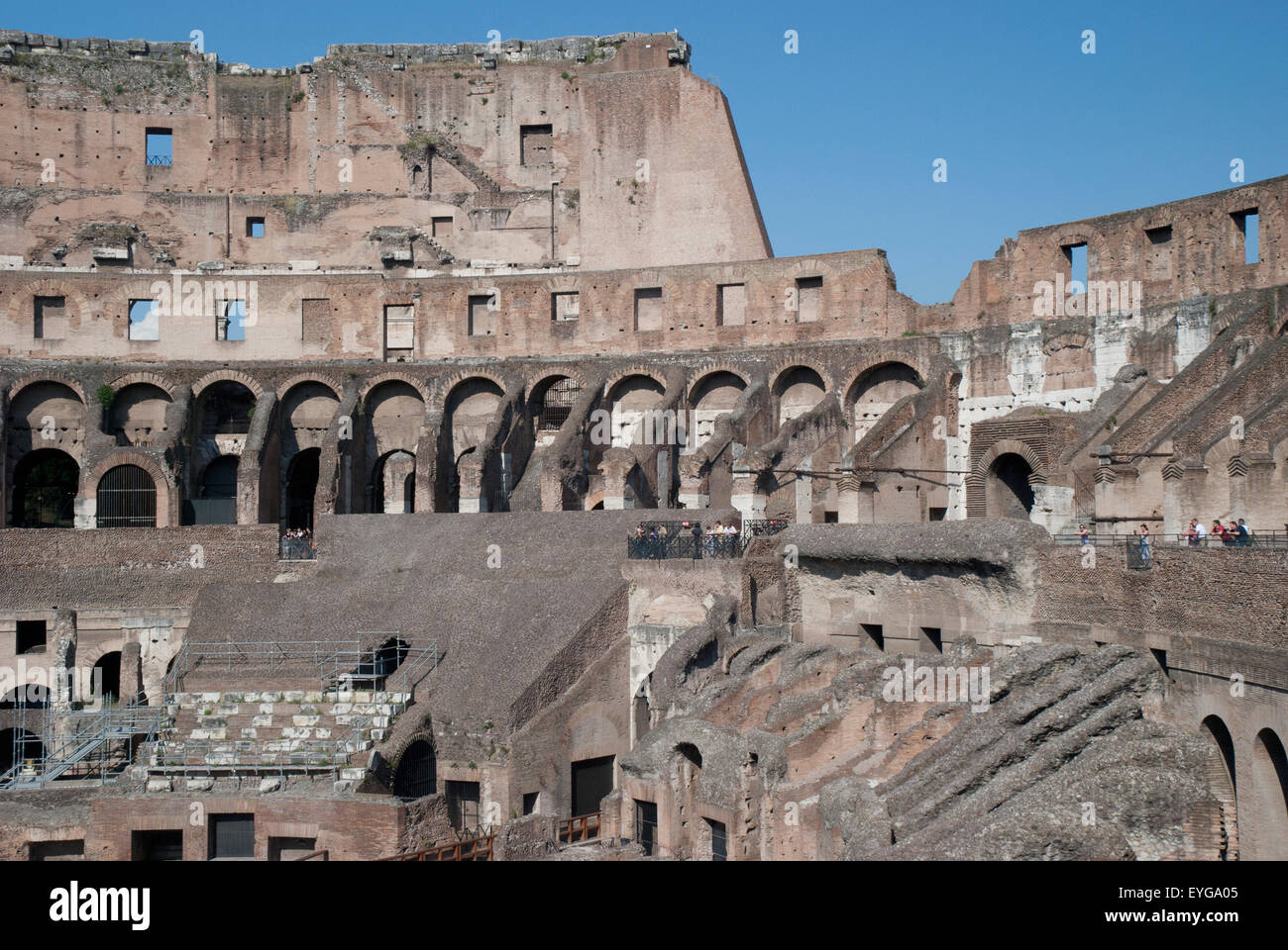 Italy, Inside View; Rome, Colosseum Stock Photo - Alamy