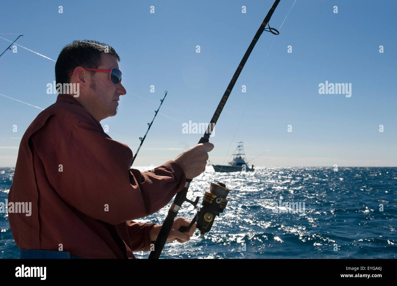 Lady fishing clear water hi-res stock photography and images - Alamy