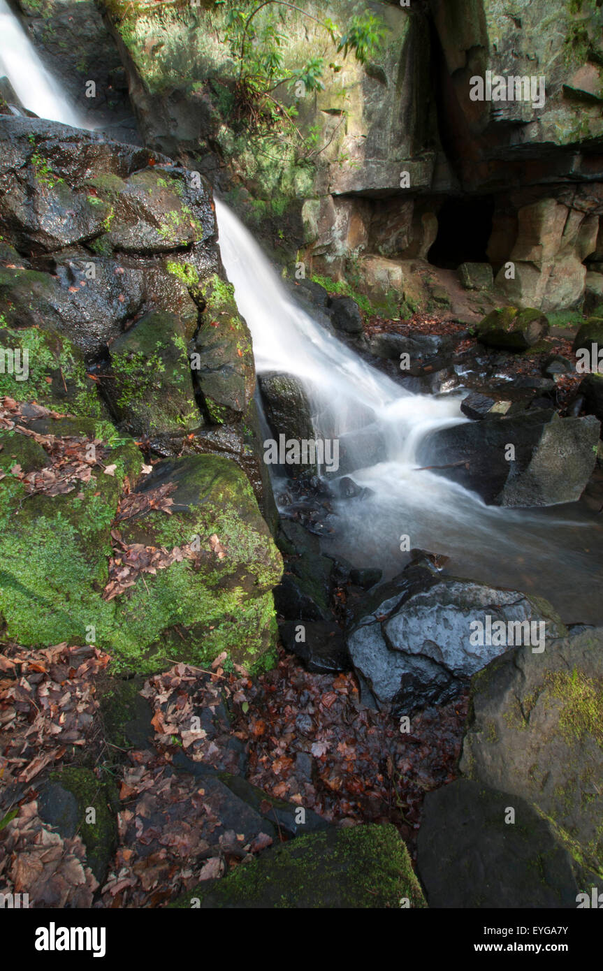 Lumsdale Falls in Matlock, Derbyshire England UK Stock Photo - Alamy