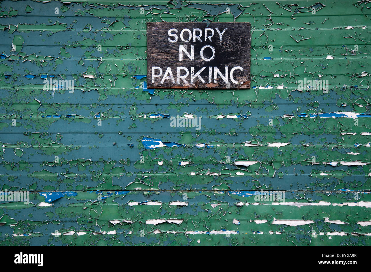 Weathered no parking sign hi-res stock photography and images - Alamy