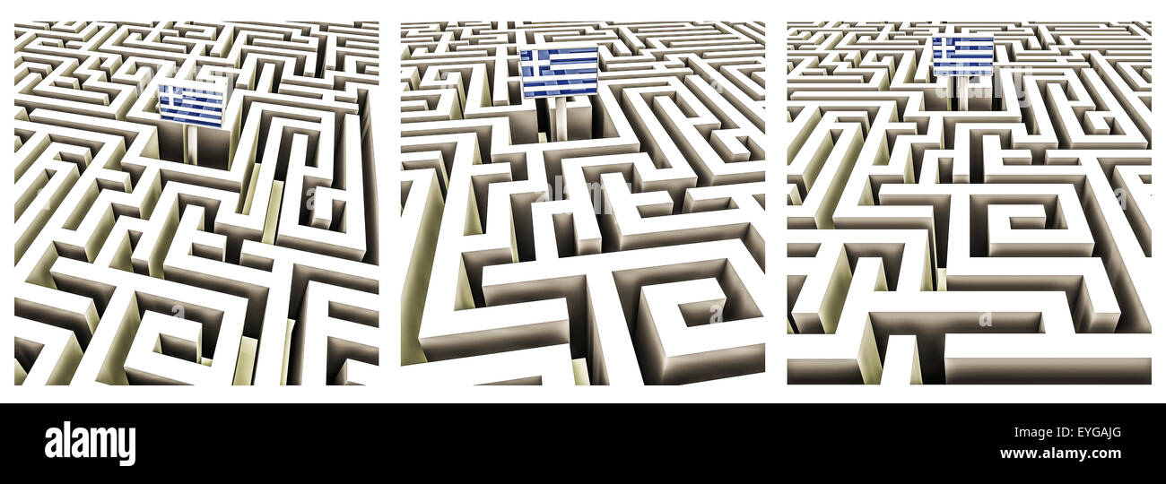 Maze labyrinth greek hi-res stock photography and images - Alamy