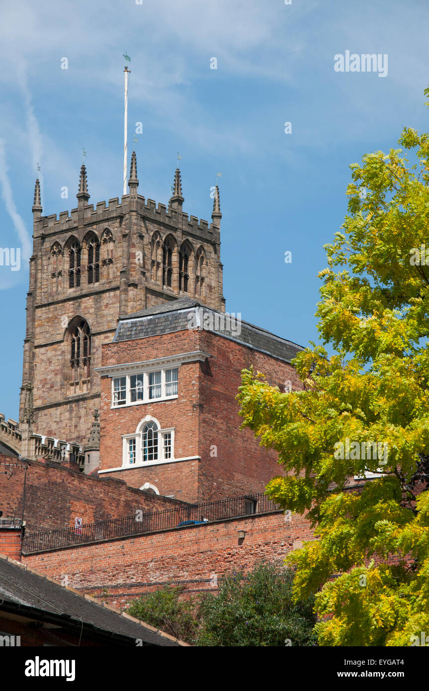 A view of St Mary's Church in the Lace Market area of Nottingham ...