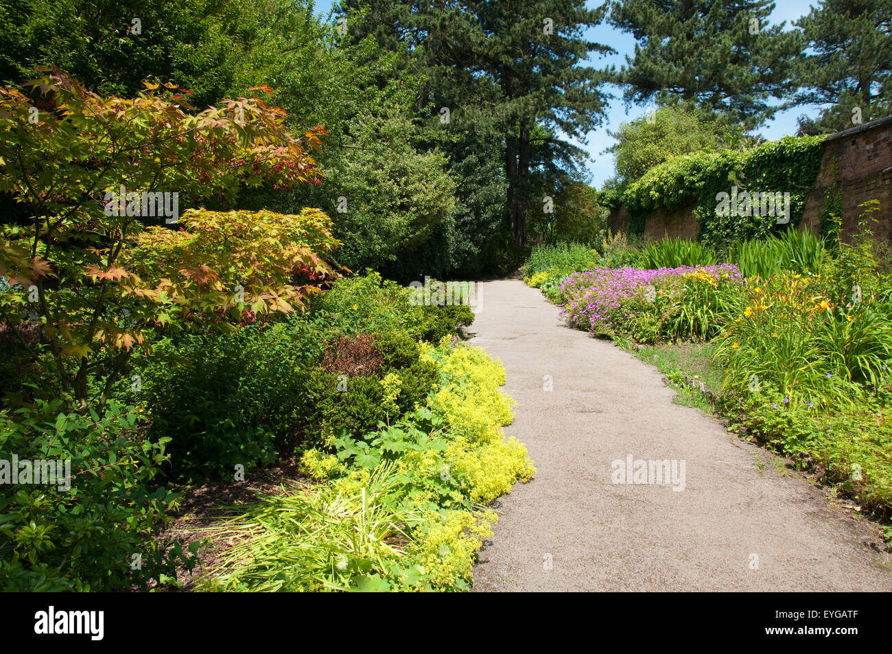 Summer at Woodthorpe Park in Nottingham, Nottinghamshire England UK ...