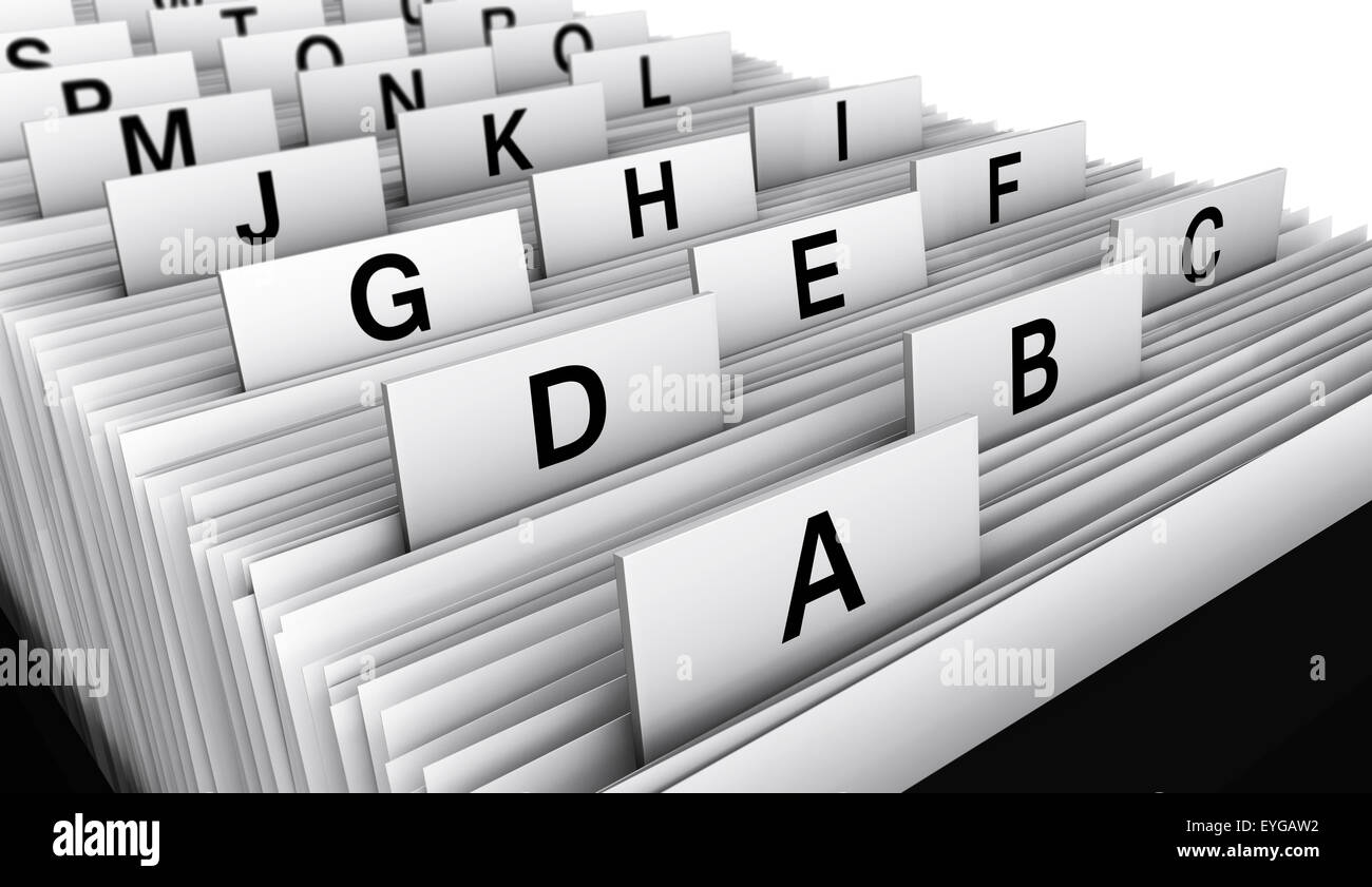 Business concept with a 3d render close-up view of a office customers ...