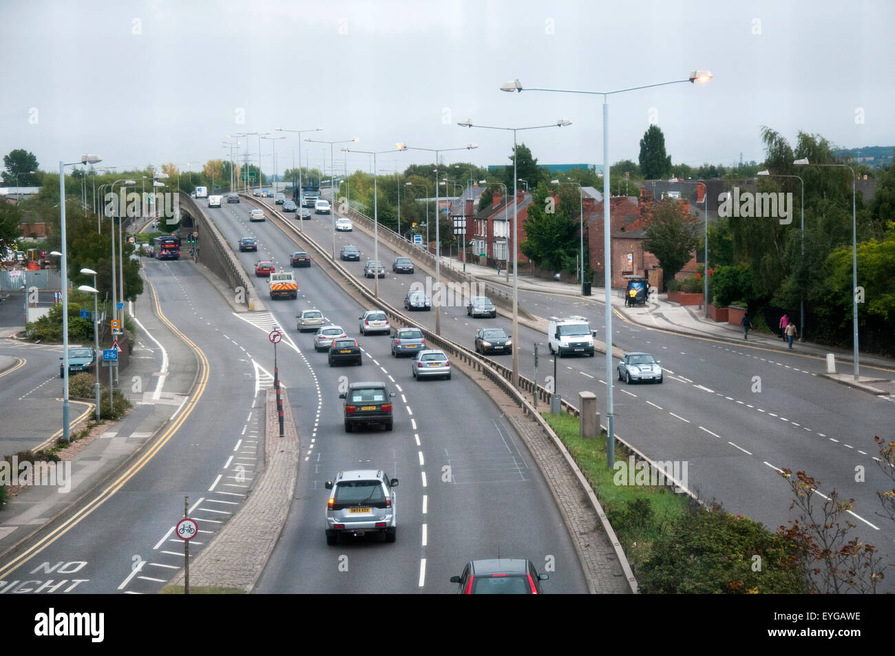 A view of traffic moving along Clifton Boulevard in Nottingham ...