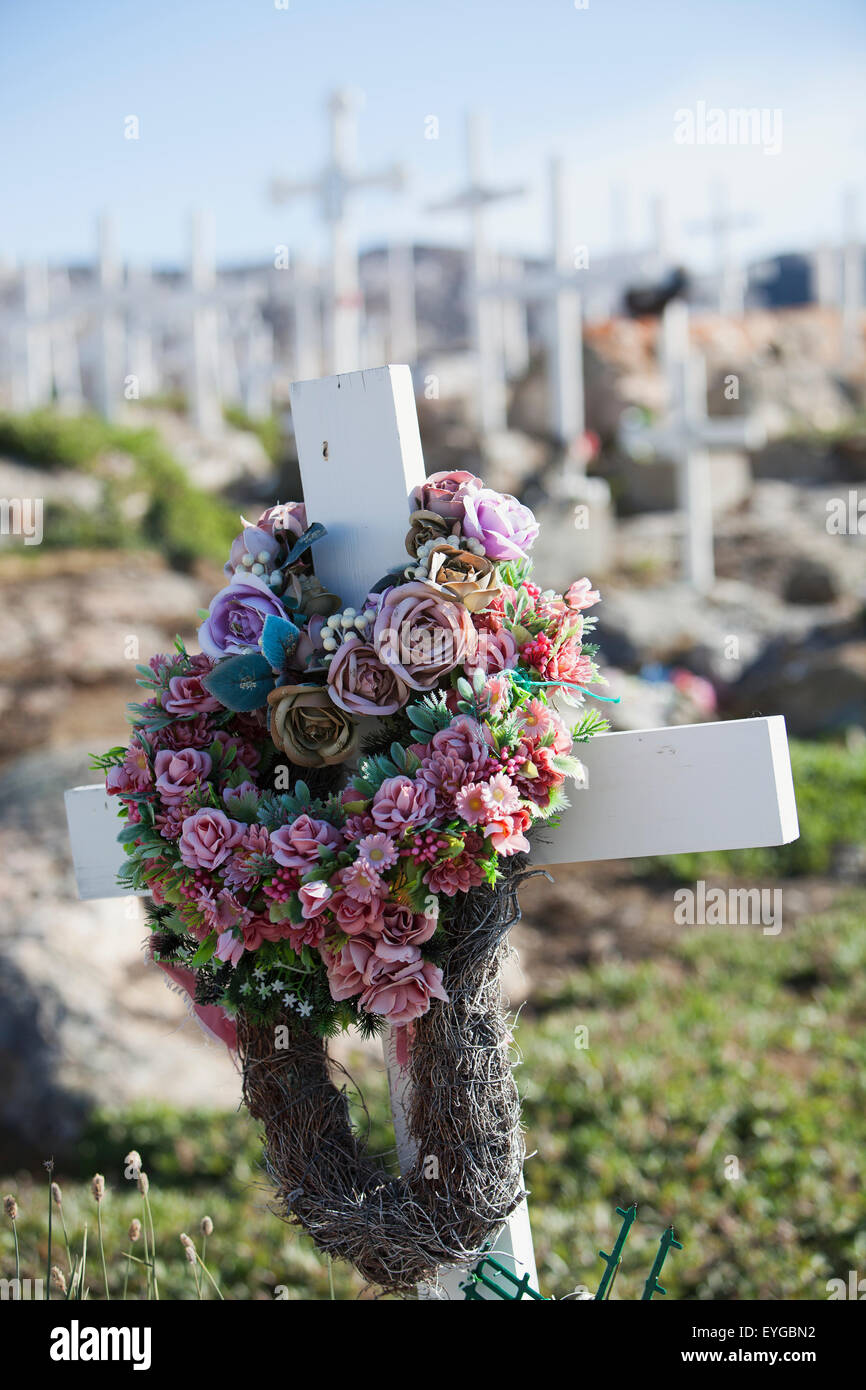 Denmark, Greenland, Traditional cemetery; Upernarvik Stock Photo - Alamy