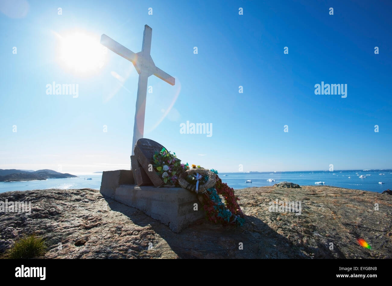 Denmark, Greenland, Traditional cemetery; Upernarvik Stock Photo - Alamy
