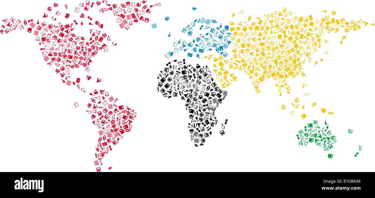 Map illustration contours Stock Vector Images - Alamy