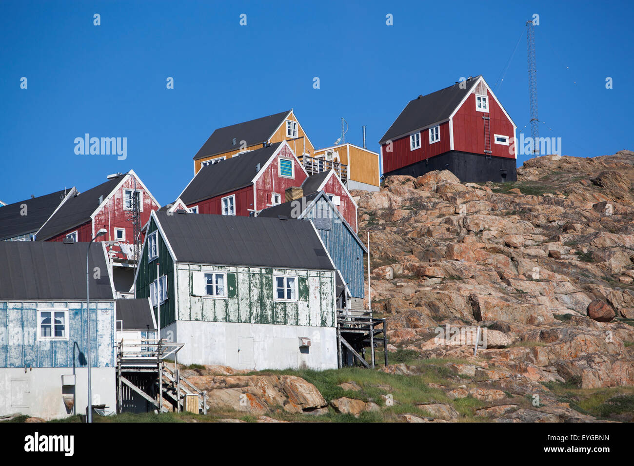 Denmark, Greenland, Cottages; Upernarvik Stock Photo - Alamy