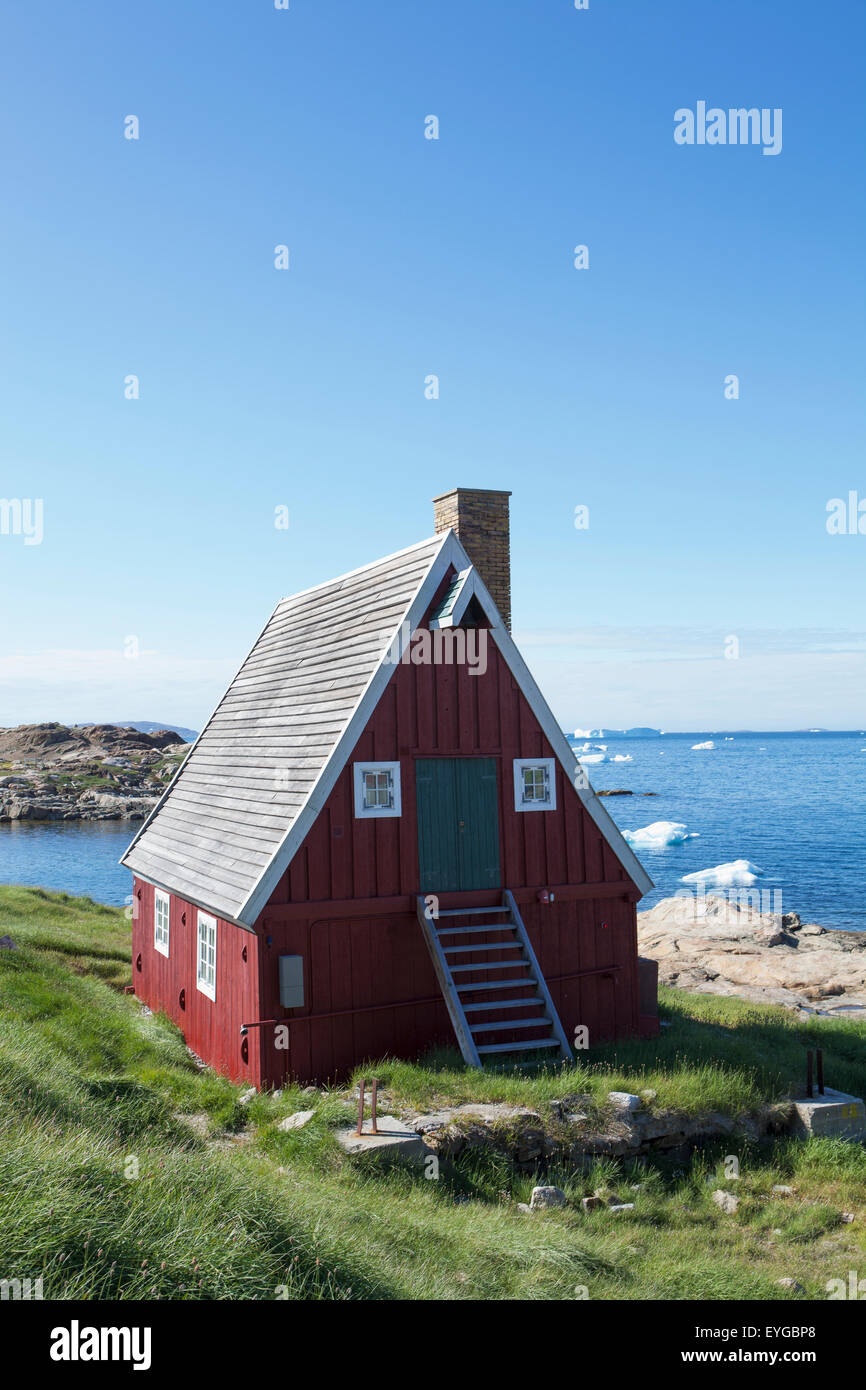 Denmark, Greenland, Traditional architecture; Upernarvik Stock Photo ...