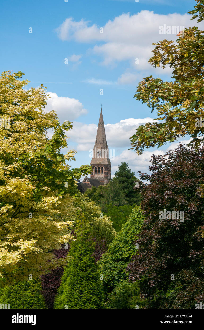 Summer at the Arboretum City Park in Nottingham, Nottinghamshire ...