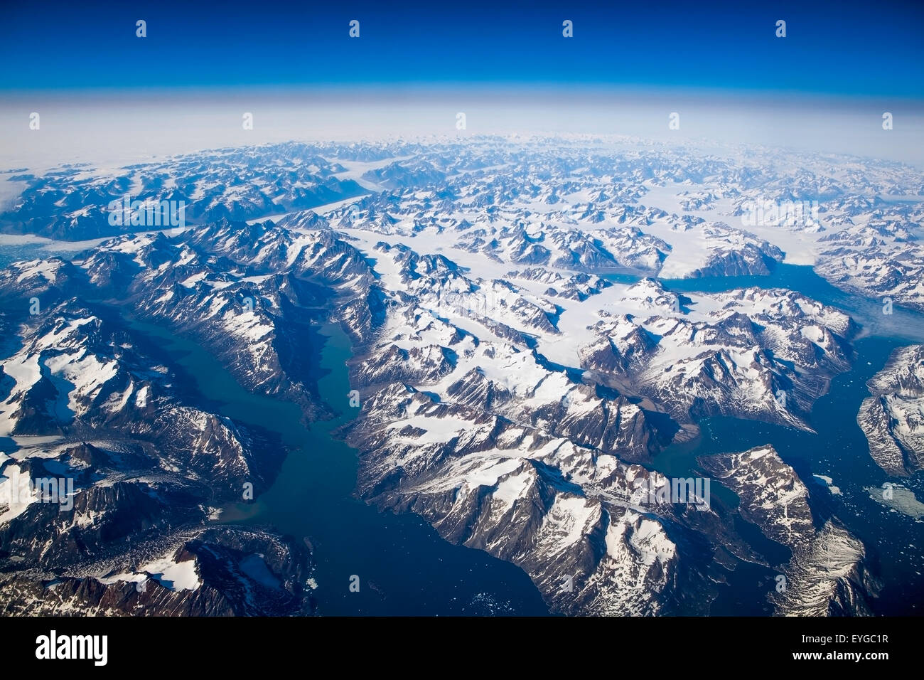 Denmark, Aerial view of icecap; Greenland Stock Photo - Alamy