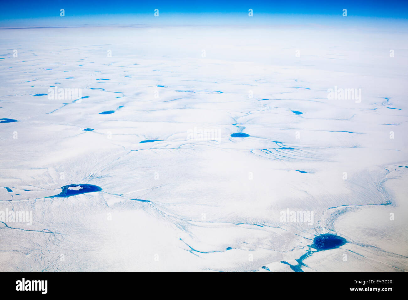 Denmark, Aerial view of icecap; Greenland Stock Photo - Alamy