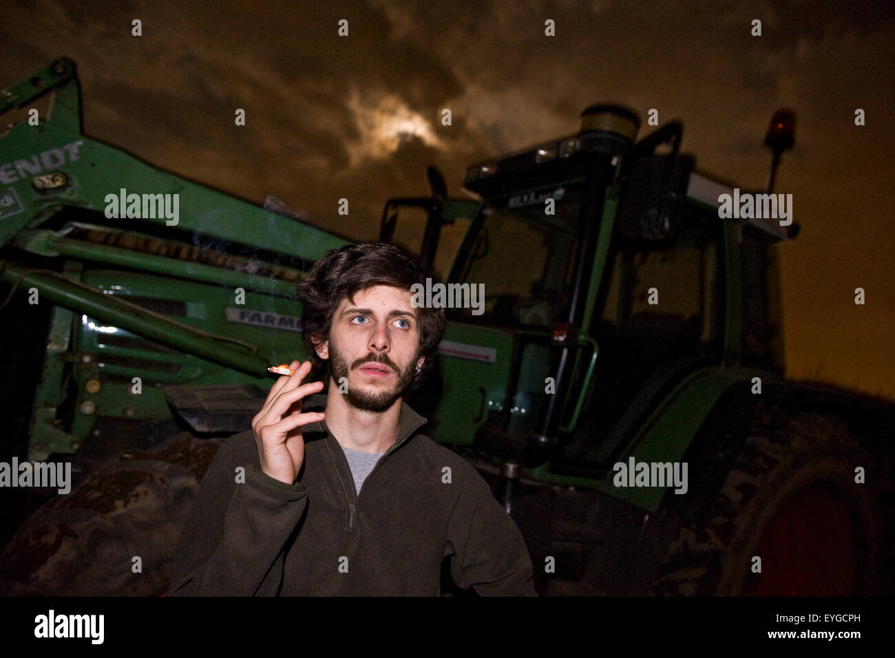 Italy, Cuggiono, Andrea Tenconi farmer Stock Photo - Alamy