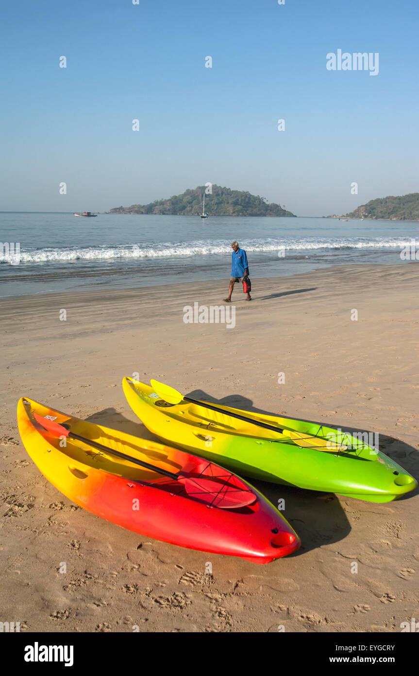 India, Sea Kayaks On Palolem Beach; Goa Stock Photo - Alamy