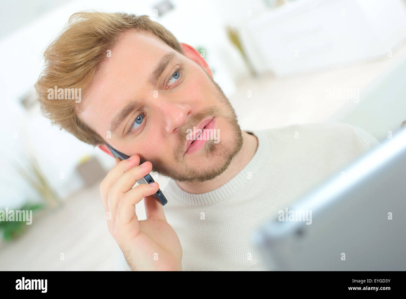 Man multi tasking hi-res stock photography and images - Alamy