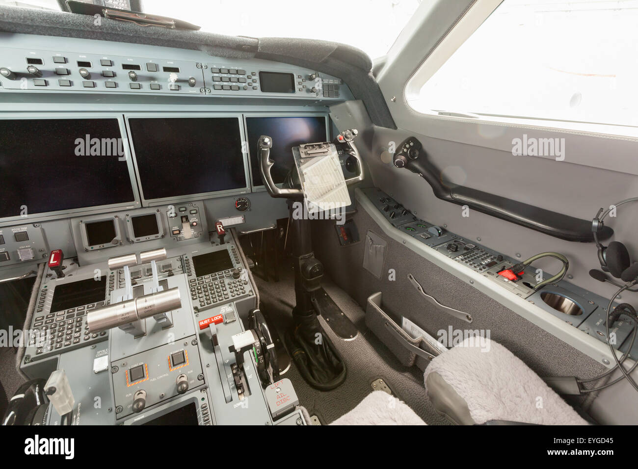 Inside view Cockpit G550 Stock Photo - Alamy
