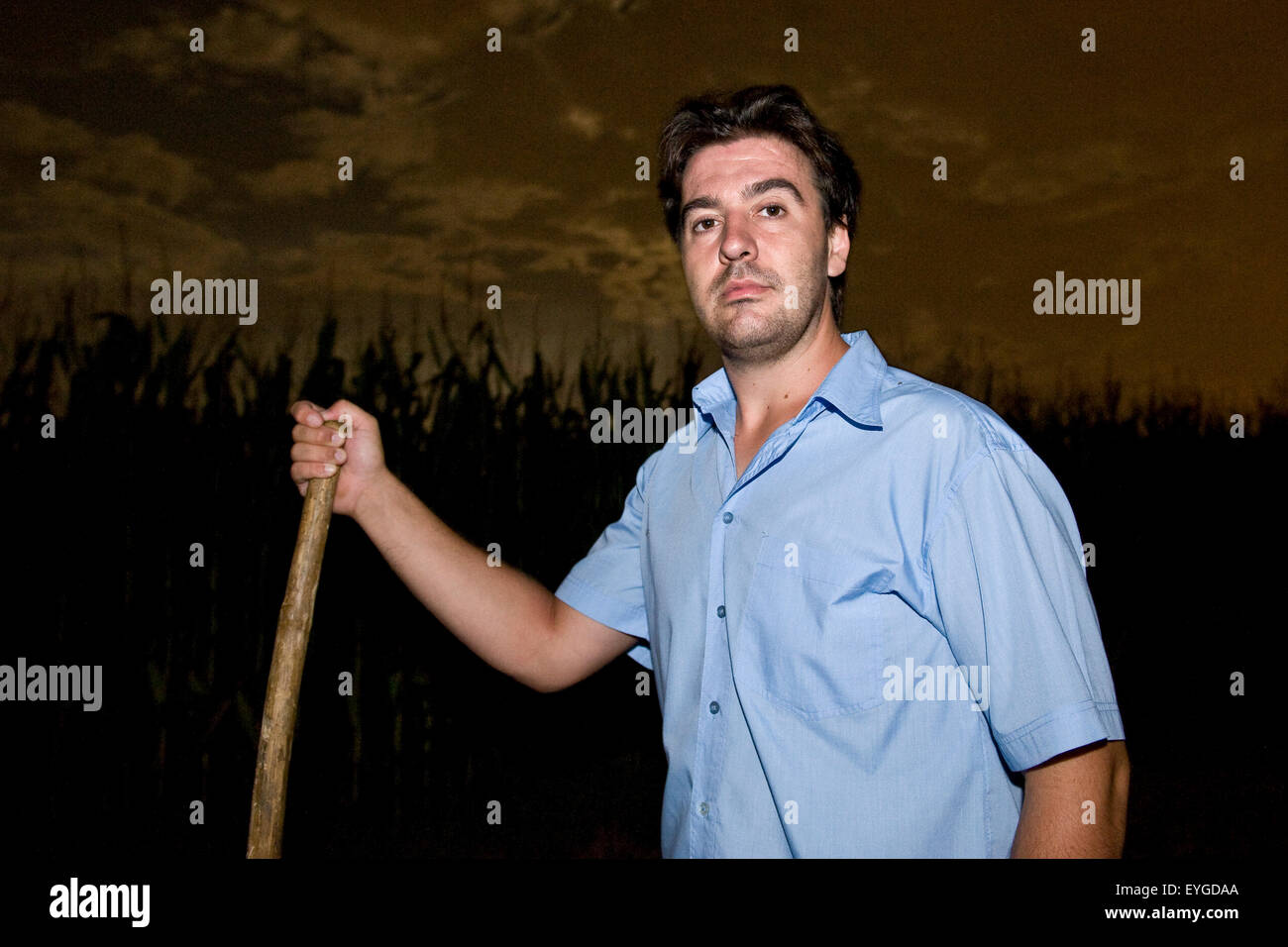 Italy, Cuggiono, Andrea Tenconi farmer Stock Photo - Alamy
