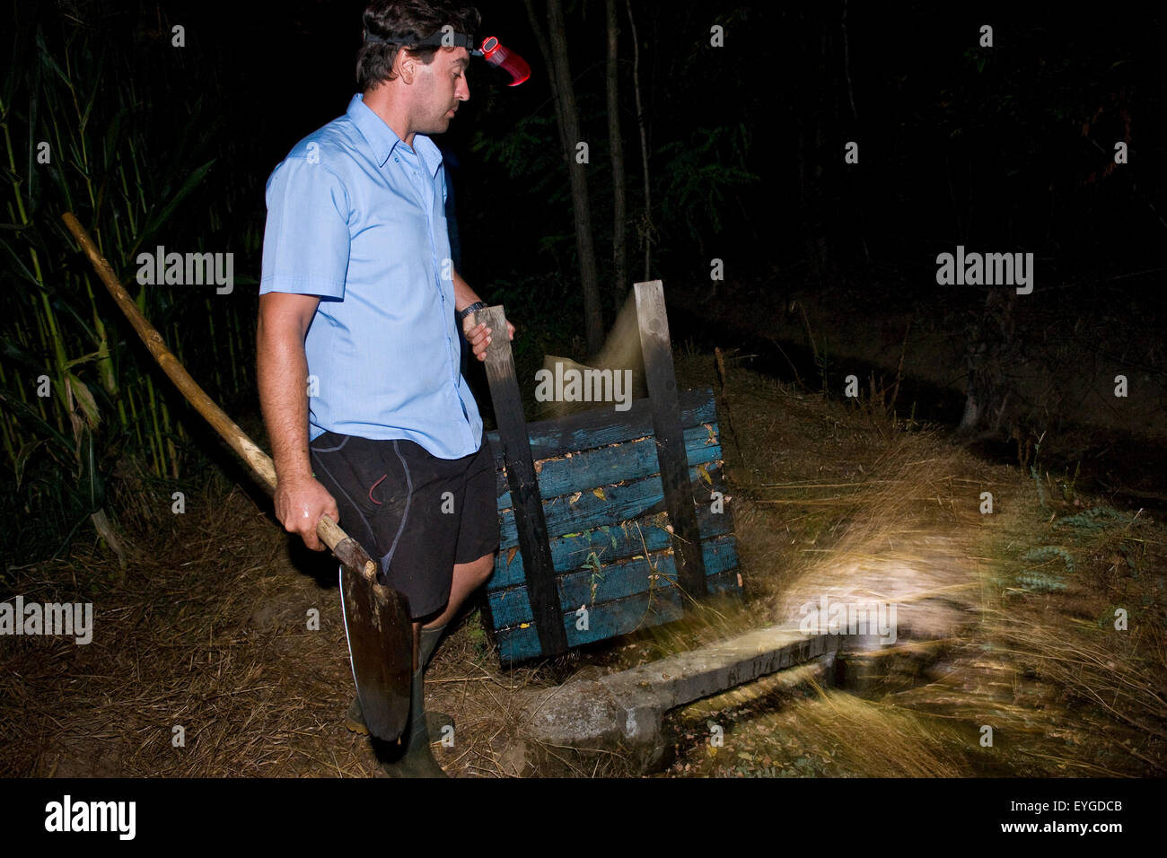 Italy, Cuggiono, Andrea Tenconi farmer Stock Photo - Alamy