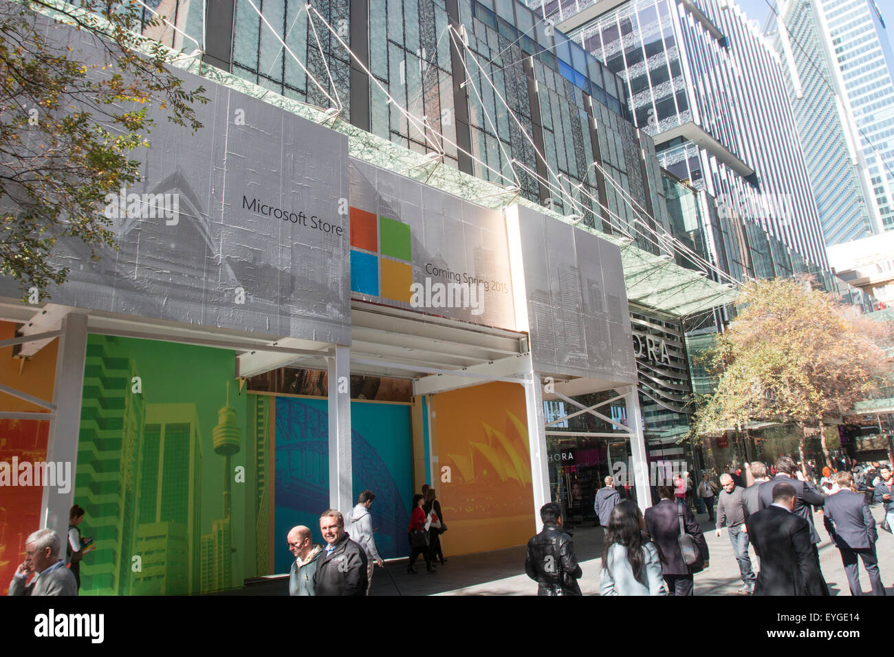 Sydney, Australia. 29th July, 2015. Microsoft is opening a flagship ...