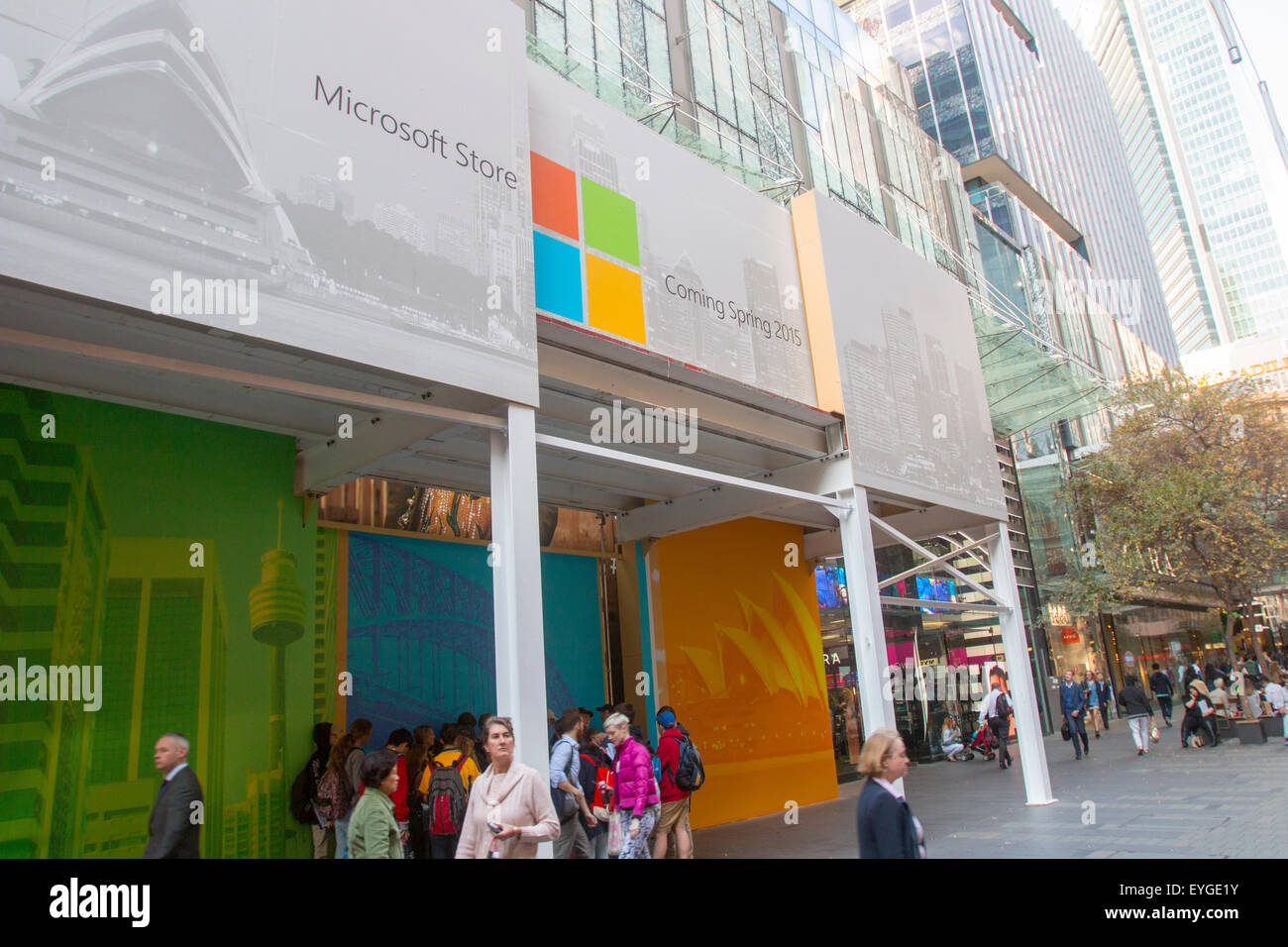 Sydney, Australia. 29th July, 2015. Microsoft is opening a flagship ...