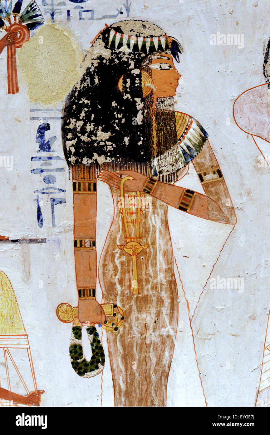 Luxor, Egypt, tomb of Menna or Menena (TT69) in the Nobles Tombs ...