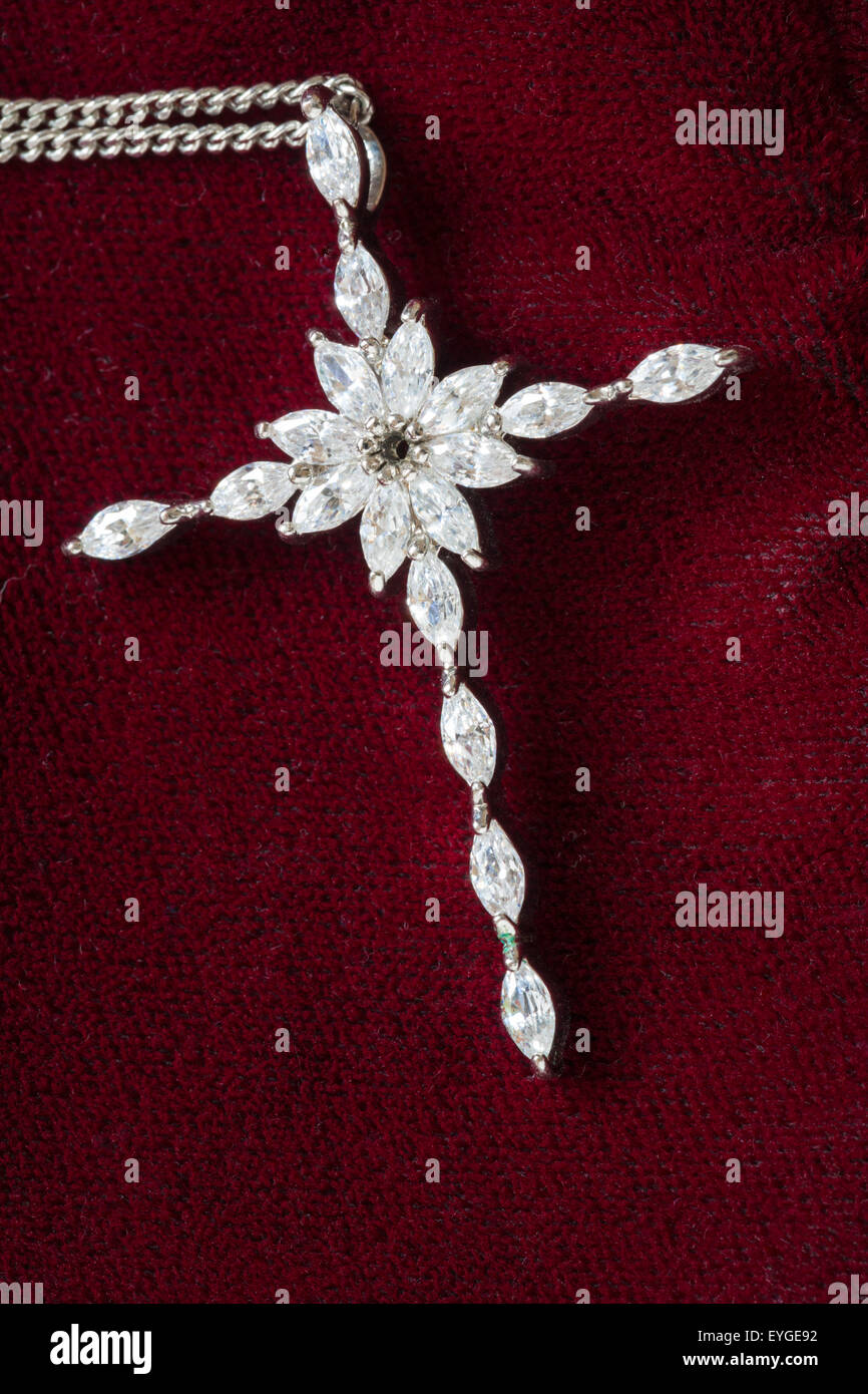 Cross necklace hi-res stock photography and images - Alamy
