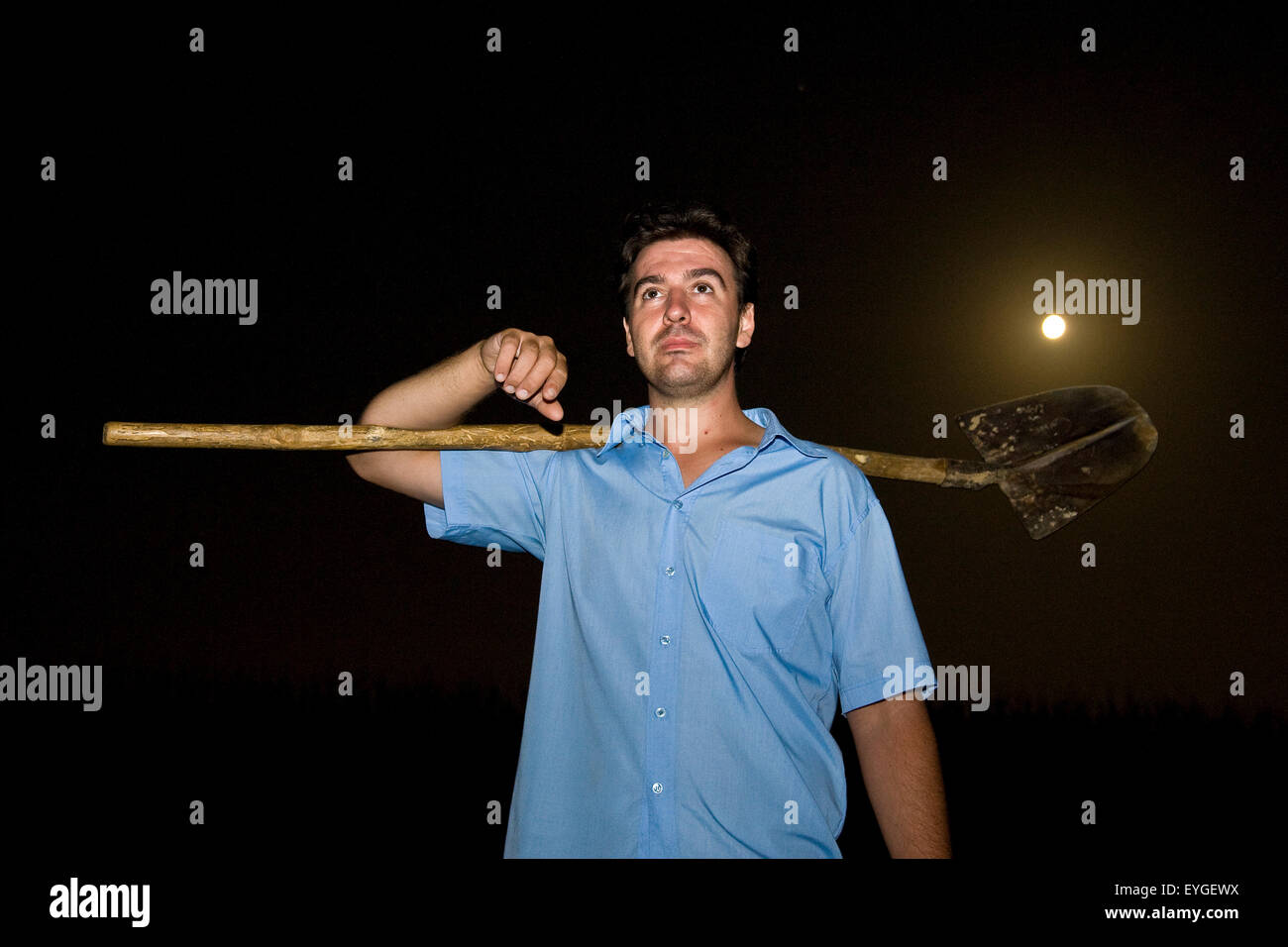 Italy, Cuggiono, Andrea Tenconi farmer Stock Photo - Alamy