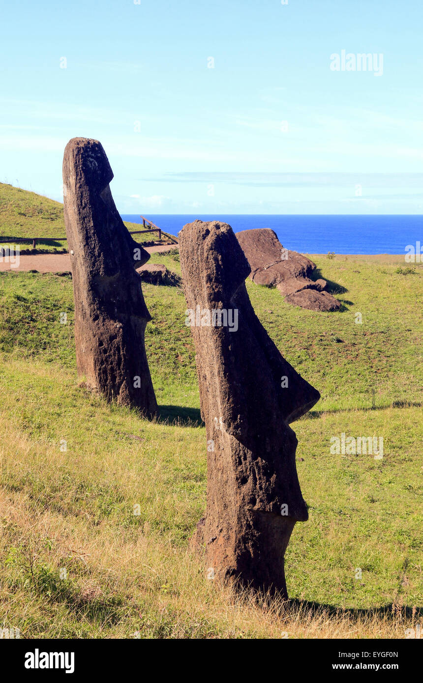 Easter Island Statues Stock Photo - Alamy