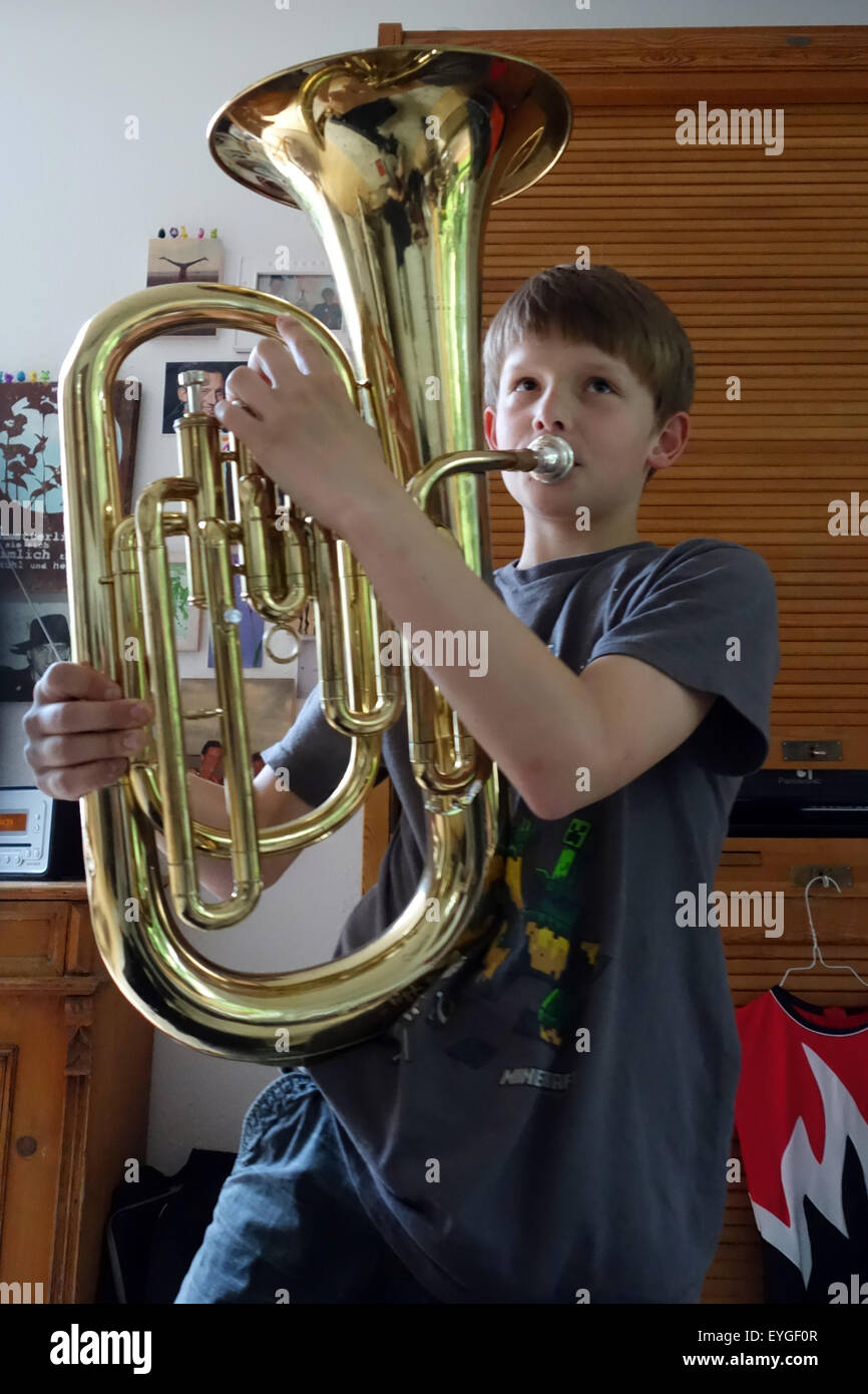 Child Tuba Player