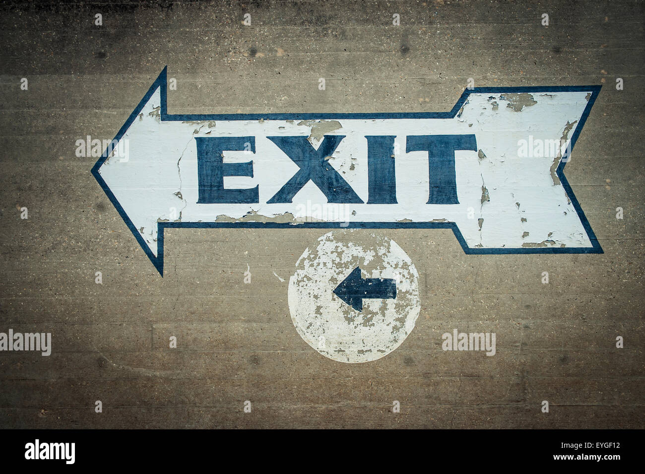 USA, Mississippi, Exit sign in Great Wall of Mississippi; Vicksburg ...