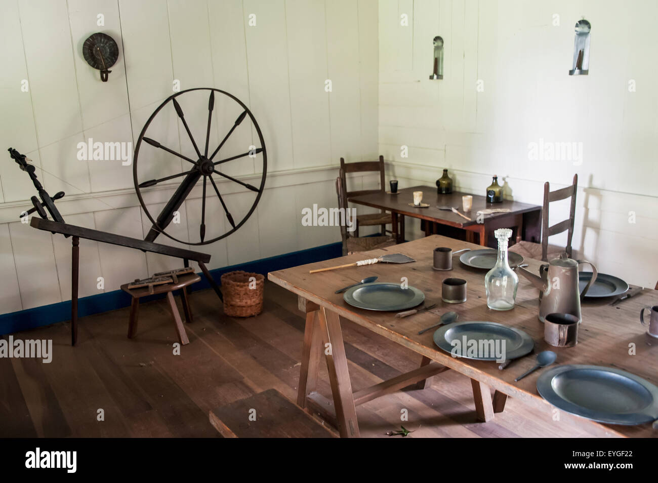 USA, Mississippi, Natchez Trace Parkway; Natchez, Interior of Mount ...