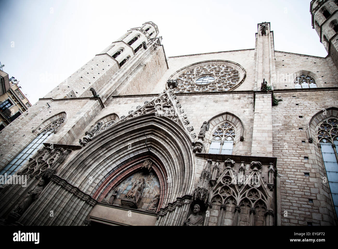Barcelona - gothic cathedral Santa Maria del mar Stock Photo - Alamy