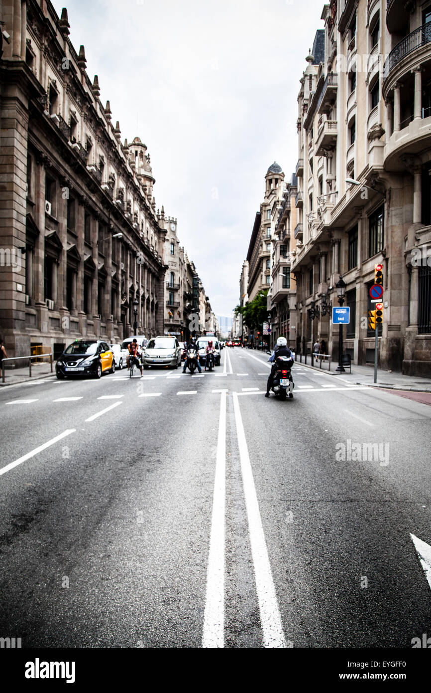 Architecture in via laietana barcelona hi-res stock photography and ...