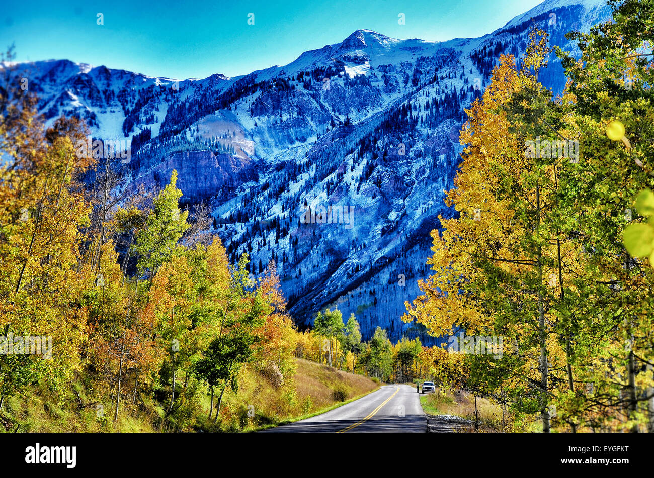 A contrasting morning near Aspen, Colorado Stock Photo - Alamy