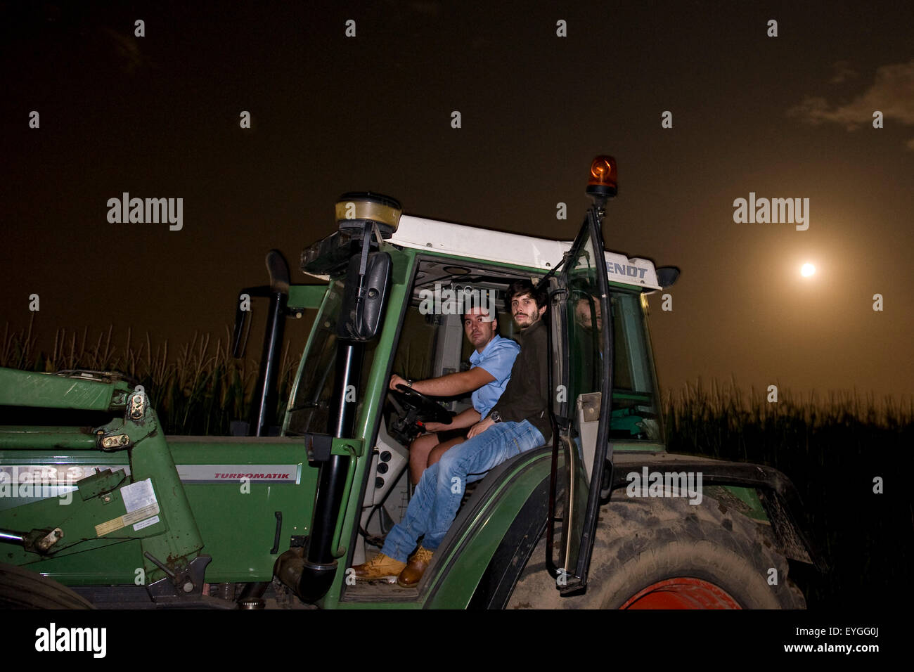 Italy, Cuggiono, Andrea Tenconi farmer Stock Photo - Alamy